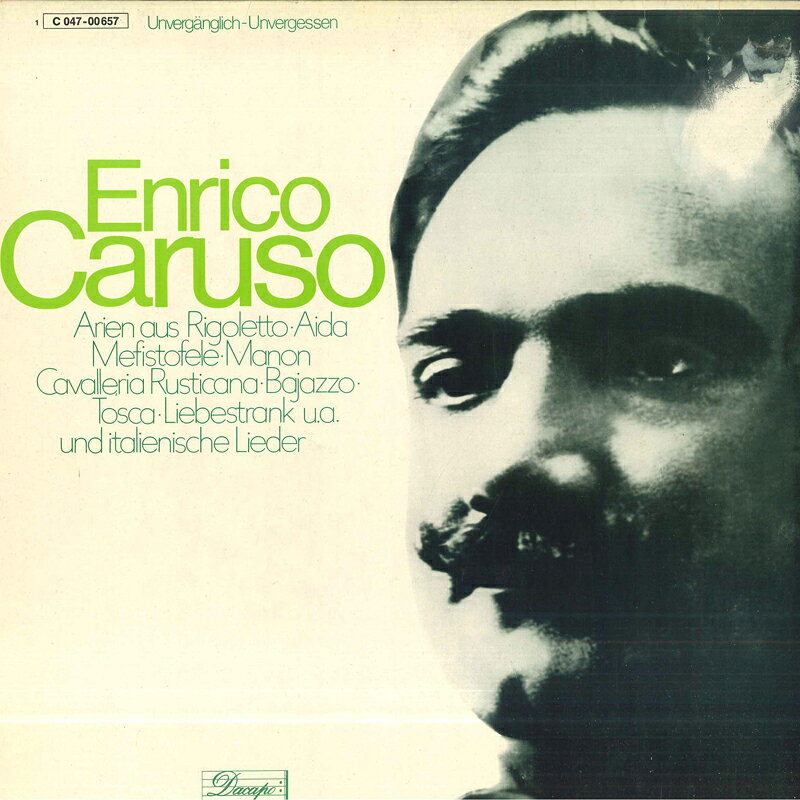 ・アーティスト Enrico Caruso ・タイトル Arien ・レーベル・型番 DACAPO 1C04700657M ・フォーマット LPレコード ・コンディション(盤) 良い (VG+) ・コンディション(ジャケット) 良い (VG...