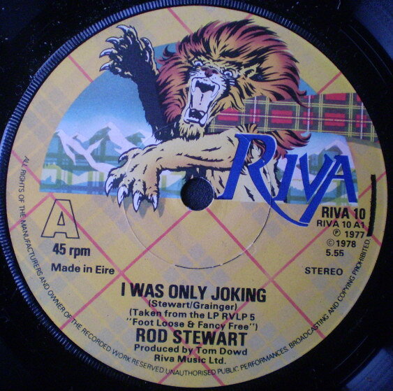 ・アーティスト Rod Stewart ・タイトル I Was Only Joking / Hot Legs ・レーベル・型番 Riva RIVA10 ・フォーマット 7インチレコード ・コンディション(盤) 良い (VG+) ・コンディシ...