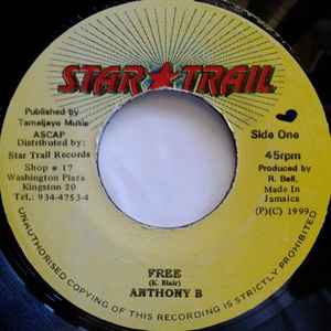 ・アーティスト Anthony B ・タイトル Free ・レーベル・型番 Star Trail none ・フォーマット 7インチレコード ・コンディション(盤) 良い (VG+) ・コンディション(ジャケット) ・コンディション(帯) ...