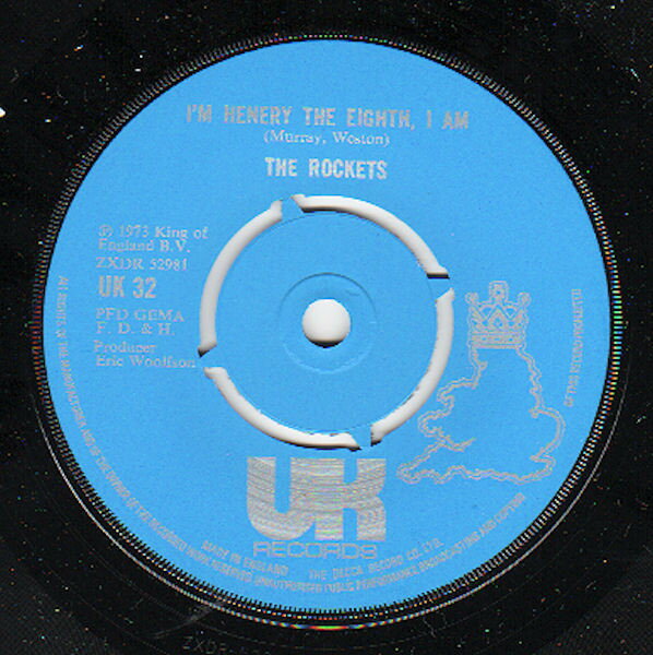 ・アーティスト Rockets ・タイトル I'm Henery The Eighth, I Am ・レーベル・型番 UK UK32 ・フォーマット 7インチレコード ・コンディション(盤) 良い (VG+) ・コンディション(ジャケット)...