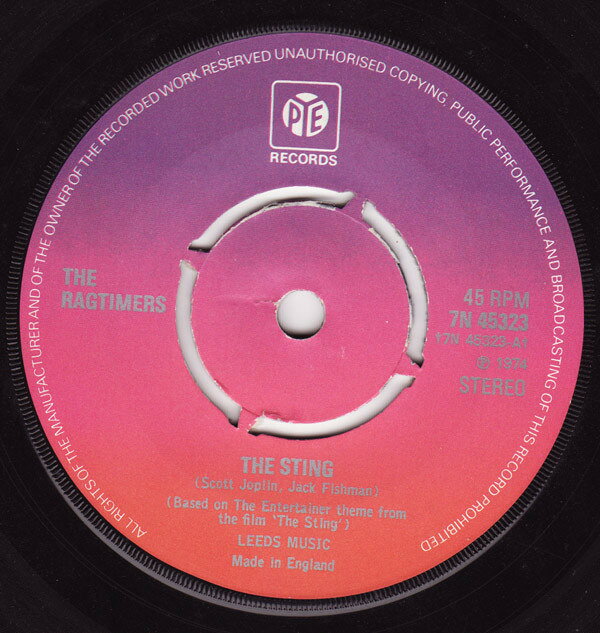・アーティスト Ragtimers ・タイトル Sting ・レーベル・型番 Pye Records 7N45323 ・フォーマット 7インチレコード ・コンディション(盤) 良い (VG+) ・コンディション(ジャケット) プレインカバー...