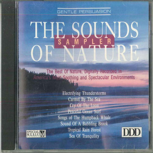 ・アーティスト Various ・タイトル Sounds Of Nature Sampler ・レーベル・型番 SPECIAL MUSIC COMPANY SCD4590 ・フォーマット CD ・コンディション(盤) 良い (VG+) ・コ...