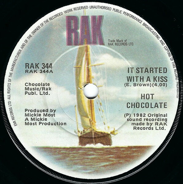 ・アーティスト Hot Chocolate ・タイトル It Started With A Kiss ・レーベル・型番 RAK RAK344 ・フォーマット 7インチレコード ・コンディション(盤) 良い (VG+) ・コンディション(ジャ...