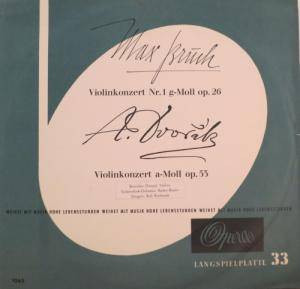 ・アーティスト Max Bruch / Anton?n Dvo??k, Bronislaw Gimpel, Rolf Reinhardt, S?dwestfunkorchester Baden-Baden ・タイトル Violinkonze...