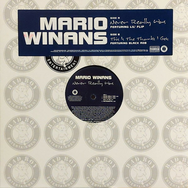 ・アーティスト Mario Winans ・タイトル Never Really Was / This Is The Thanks I Get ・レーベル・型番 Bad Boy Entertainment UNIR212611 ・フォーマット...
