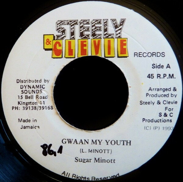 ・アーティスト Sugar Minott ・タイトル Gwaan My Youth ・レーベル・型番 Steely & Clevie Records NONE ・フォーマット 7インチレコード ・コンディション(盤) 良い (VG+) ・コ...