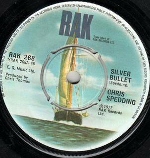 ・アーティスト Chris Spedding ・タイトル Silver Bullet ・レーベル・型番 RAK RAK268 ・フォーマット 7インチレコード ・コンディション(盤) 非常に良い(EX) ・コンディション(ジャケット) プレ...