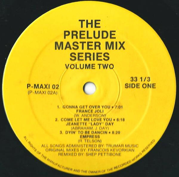 ・アーティスト Various ・タイトル Prelude Master Mix Series ?? Volume Two ・レーベル・型番 NOT ON LABEL PMAXI02 ・フォーマット 12インチレコード ・コンディション(盤...