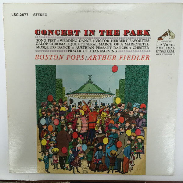 ・アーティスト Boston Pops Orchestra, Arthur Fiedler ・タイトル Concert In The Park ・レーベル・型番 RCA VICTOR RED SEAL LSC2677 ・フォーマット LPレ...