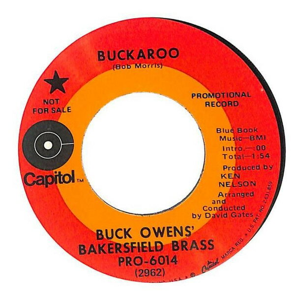 ・アーティスト Buck Owens' Bakersfield Brass ・タイトル Buckaroo / Okie From Muskogee ・レーベル・型番 Capitol Records PRO6014PROMO ・フォーマット ...