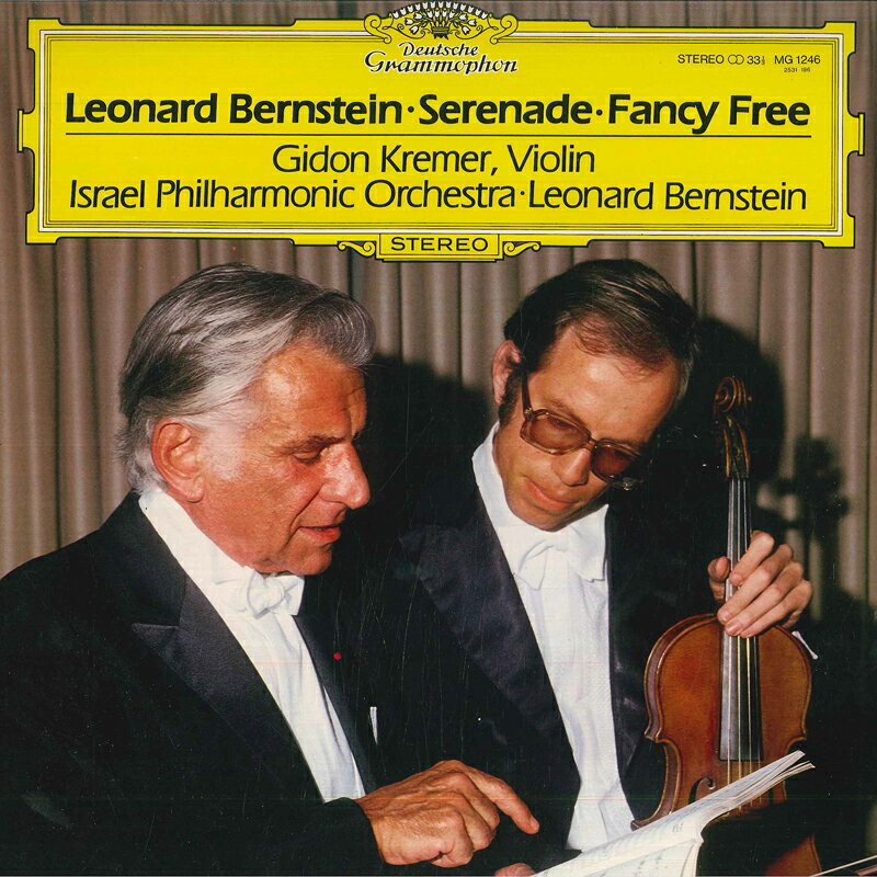 ・アーティスト Gidon Kremer, Leonard Bernstein ・タイトル バーンスタイン: セレナーデ 1954, バレエ ファンシー・フリー ・レーベル・型番 DEUTSCHE GRAMMOPHON MG1246 ・フォ...
