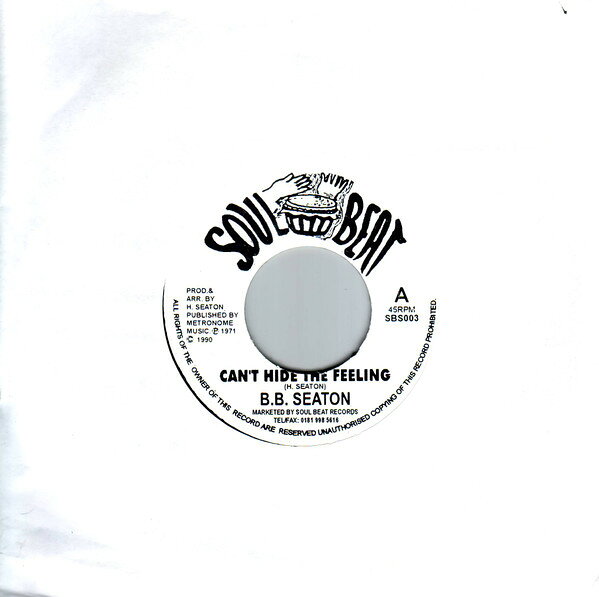 ・アーティスト B.B. Seaton ・タイトル Can't Hide The Feeling / Are We Loosing ・レーベル・型番 Soul Beat SBS003 ・フォーマット 7インチレコード ・コンディション(盤)...