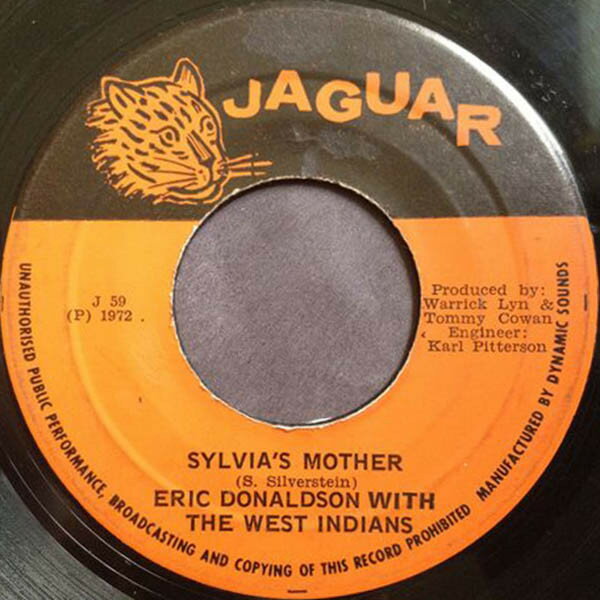 ・アーティスト Eric Donaldson, The West Indians / The Dynamites ・タイトル Sylvia's Mother / Sylvia's Rock ・レーベル・型番 Jaguar J59 ・フォーマ...