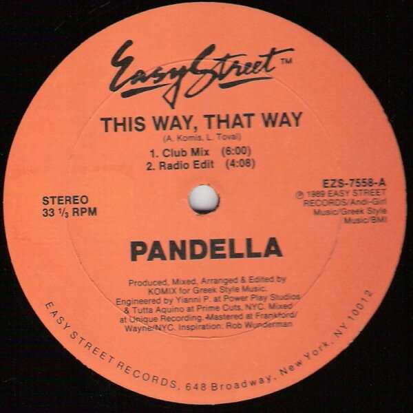・アーティスト Pandella ・タイトル This Way, That Way ・レーベル・型番 EASY STREET EZS7558 ・フォーマット 12インチレコード ・コンディション(盤) 良い (VG+) ・コンディション(ジ...
