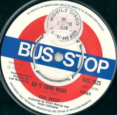 ・アーティスト Cool Breeze ・タイトル Do It Some More ・レーベル・型番 BUS1023 BUS1023 ・フォーマット 7インチレコード ・コンディション(盤) 良い (VG+) ・コンディション(ジャケット)...