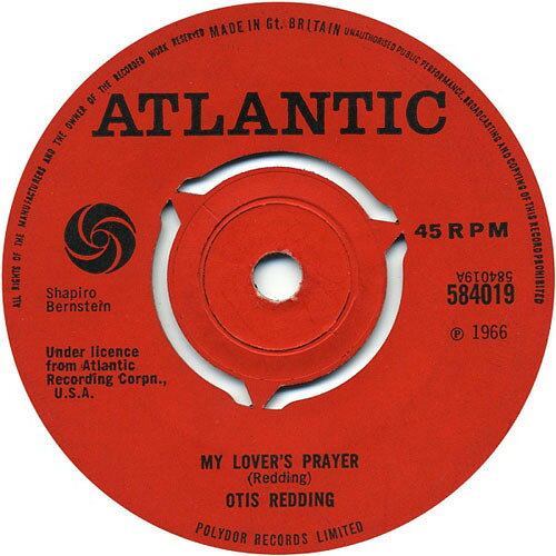 ・アーティスト Otis Redding ・タイトル My Lover's Prayer ・レーベル・型番 Atlantic 584019 ・フォーマット 7インチレコード ・コンディション(盤) 良い (VG+) ・コンディション(ジャケ...