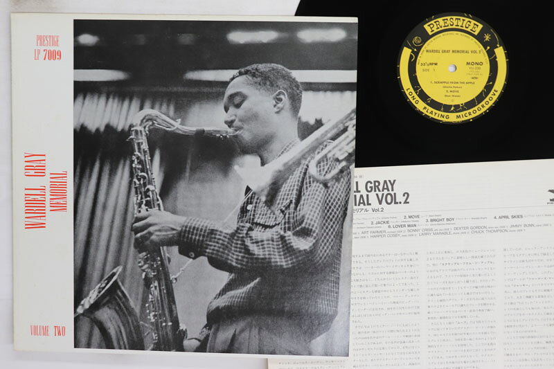 ・アーティスト Wardell Gray ・タイトル Memorial Volume 2 ・レーベル・型番 PRESTIGE VIJ250 ・フォーマット LPレコード ・コンディション(盤) 良い (VG+) ・コンディション(ジャケット...