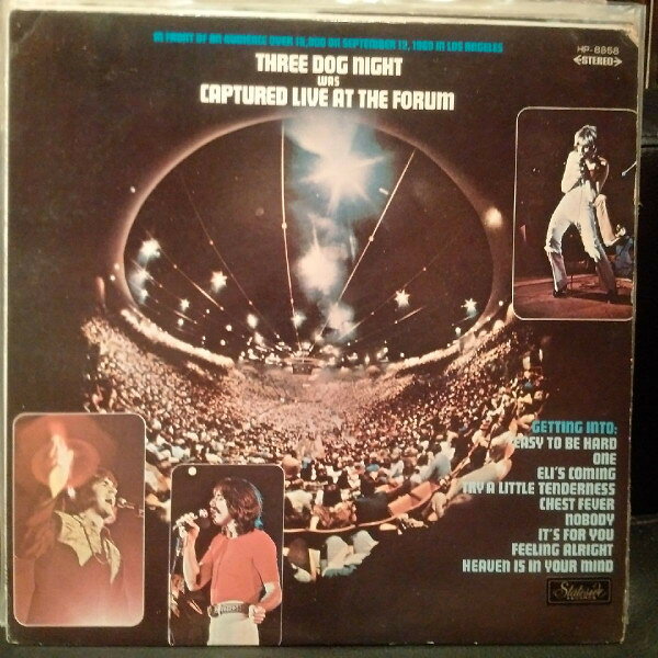 ・アーティスト Three Dog Night ・タイトル Captured Live At The Forum ・レーベル・型番 STATESIDE HP8858 ・フォーマット LPレコード ・コンディション(盤) 良い (VG+) ・...