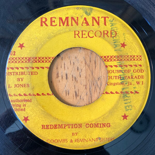 ・アーティスト Stafford Coombs & Remnant Sisters ・タイトル Redemption ・レーベル・型番 Remnant Record 101 ・フォーマット 7インチレコード ・コンディション(盤) 良い (...