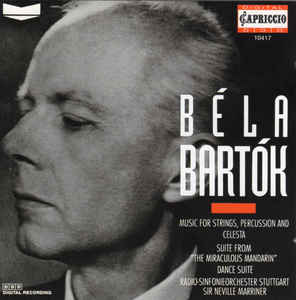 ・アーティスト Bartok, Marriner; Stuttgart Radio Symphony ・タイトル Music for Strings / Miraculous Mandarin ・レーベル・型番 Capriccio (2) ...