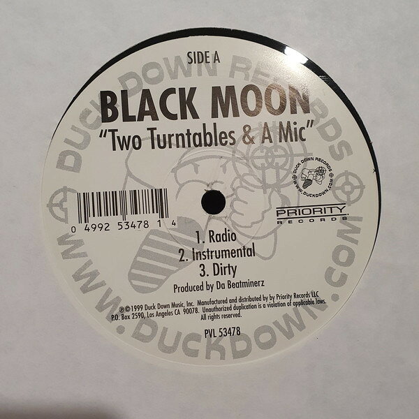 ・アーティスト Black Moon ・タイトル Two Turntables & A Mic ・レーベル・型番 Priority Records, Duck Down PVL53478,NONE ・フォーマット 12インチレコード ・コン...