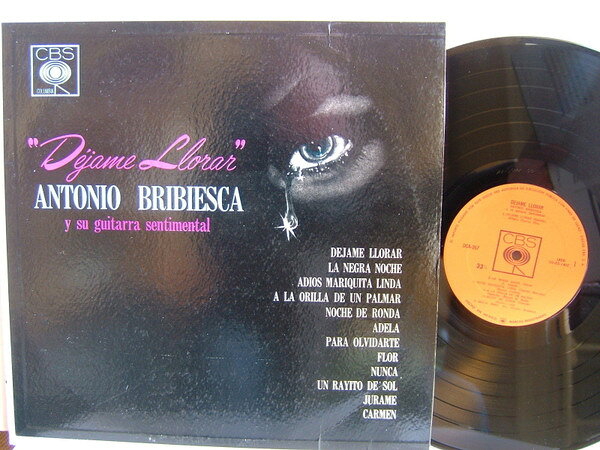 ・アーティスト Antonio Bribiesca ・タイトル Dejame Llorar ・レーベル・型番 CBS DCA267 ・フォーマット LPレコード ・コンディション(盤) 可 (VG) ・コンディション(ジャケット) 良い (...