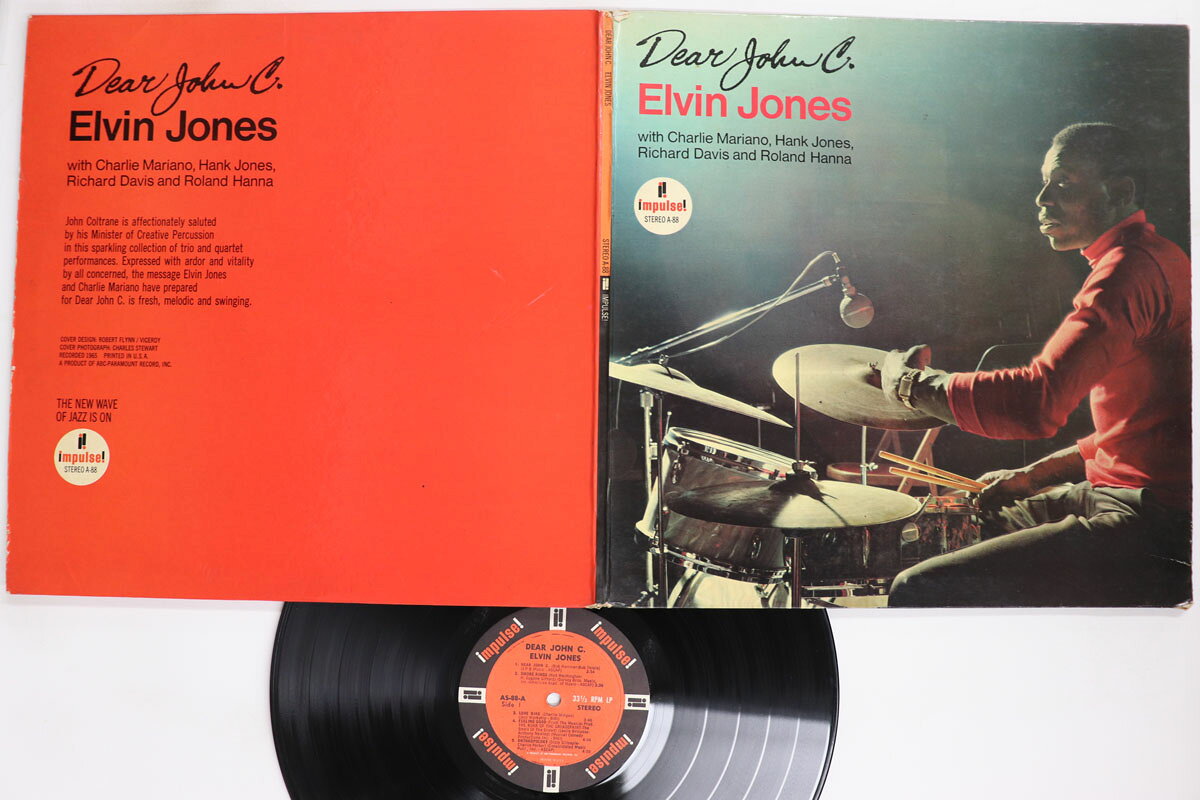 ・アーティスト Elvin Jones ・タイトル Dear John C. ・レーベル・型番 IMPULSE AS88 ・フォーマット LPレコード ・コンディション(盤) 良い (VG+) ・コンディション(ジャケット) 良い (VG+...