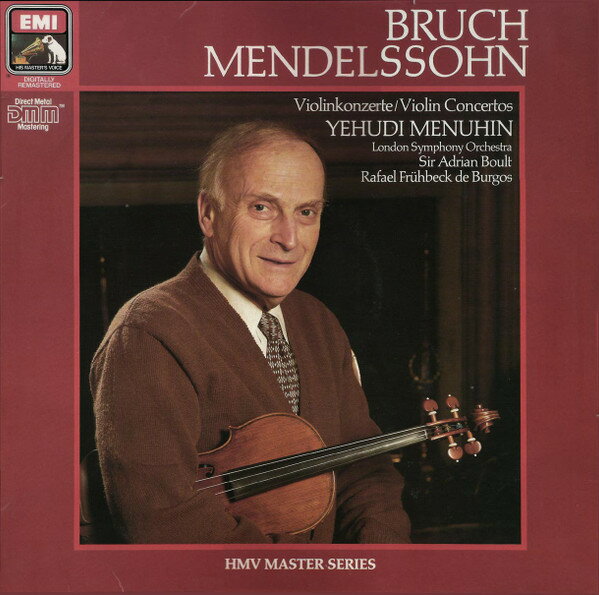 ・アーティスト Max Bruch , Felix Mendelssohn-Bartholdy , Yehudi Menuhin , London Symphony Orchestra , Sir Adrian Boult , Rafael...