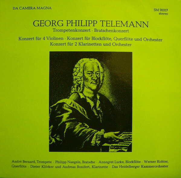 ・アーティスト Georg Philipp Telemann , Heidelberger Kammerorchester ・タイトル Trompetenkonzert ? Bratschenkonzert ・レーベル・型番 Da Came...
