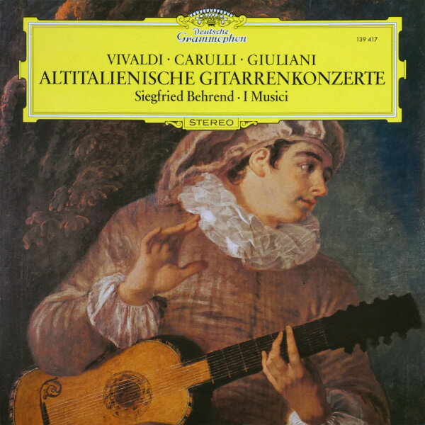 ・アーティスト Siegfried Behrend , Antonio Vivaldi , Ferdinando Carulli , Mauro Giuliani (2) ・タイトル Altitalienische Gitarrenkonz...