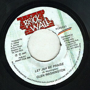 ・アーティスト Glen Washington ・タイトル Let Jah Be Praise ・レーベル・型番 Brickwall Records NONE ・フォーマット 7インチレコード ・コンディション(盤) 良い (VG+) ・コ...