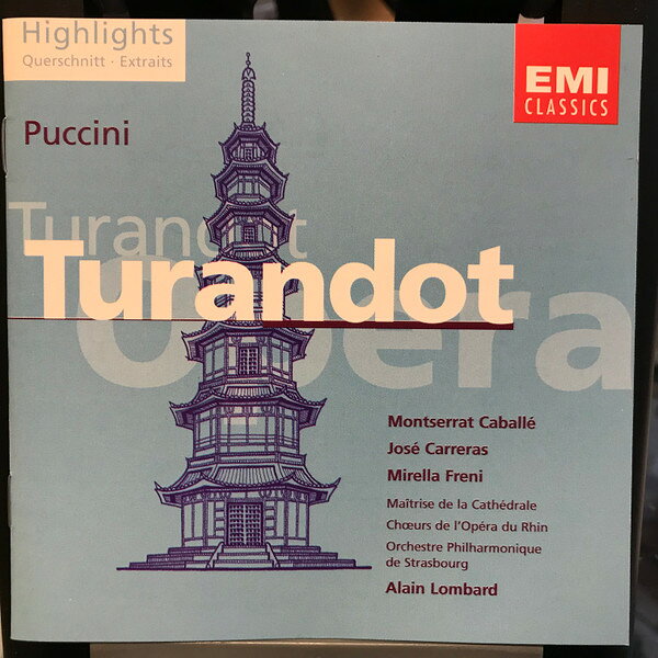 ・アーティスト Various ・タイトル Puccini;turandot ・レーベル・型番 EMI 724356605121 ・フォーマット CD ・コンディション(盤) 良い (VG+) ・コンディション(ジャケット) ・コンディショ...