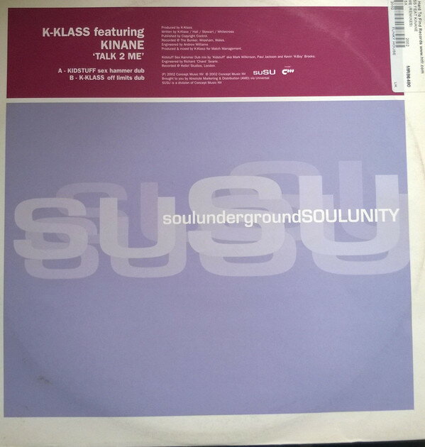 ・アーティスト K-Klass, Kinane ・タイトル Talk To Me ・レーベル・型番 suSU 12SUSU5X ・フォーマット 12インチレコード ・コンディション(盤) 良い (VG+) ・コンディション(ジャケット) 良...