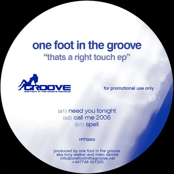 ・アーティスト One Foot In The Groove ・タイトル Thats A Right Touch EP ・レーベル・型番 One Foot In The Groove 1FITG003 ・フォーマット 12インチレコード ・...