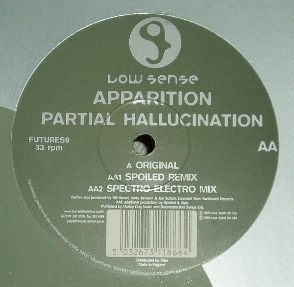 ・アーティスト Apparition ・タイトル Partial Hallucination ・レーベル・型番 Low Sense FUTURES9 ・フォーマット 12インチレコード ・コンディション(盤) 良い (VG+) ・コンディシ...