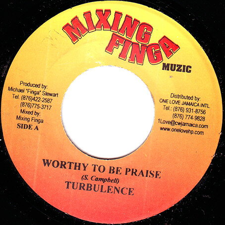 ・アーティスト Turbulence ・タイトル Worthy To Be Praise ・レーベル・型番 Mixing Finga Muzic NONE ・フォーマット 7インチレコード ・コンディション(盤) 良い (VG+) ・コンデ...