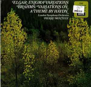 ・アーティスト Sir Edward Elgar / Johannes Brahms ; London Symphony Orchestra, Pierre Monteux ・タイトル Enigma Variations / Variati...