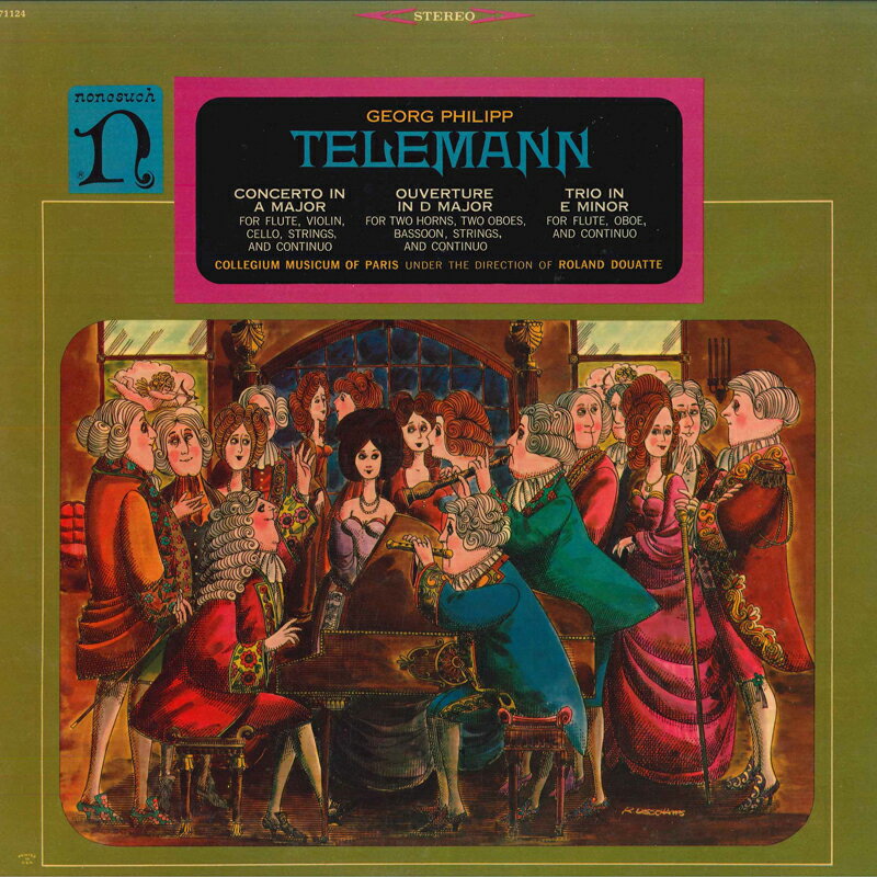 ・アーティスト Georg Philipp Telemann - Collegium Musicum Of Paris Under The Direction Of Roland Douatte ・タイトル Concerto In A Ma...