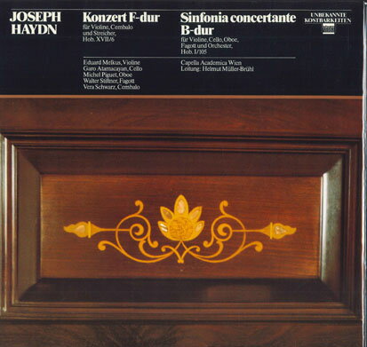 ・アーティスト Eduard Melkus, Garo Atamacayan, Michel Piguet, Walter Stiftner, Vera Schwarz, Capella Academica Wien, Helmut Mul...