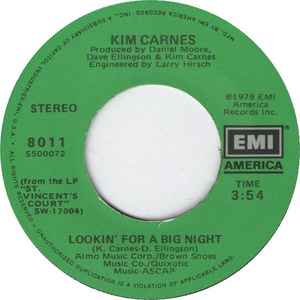 ・アーティスト Kim Carnes ・タイトル It Hurts So Bad ・レーベル・型番 EMI America 8011 ・フォーマット 7インチレコード ・コンディション(盤) 良い (VG+) ・コンディション(ジャケット)...