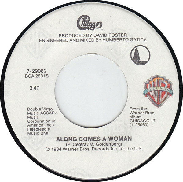 ・アーティスト Chicago (2) ・タイトル Along Comes A Woman ・レーベル・型番 Warner Bros. Records 729082 ・フォーマット 7インチレコード ・コンディション(盤) 良い (VG+)...