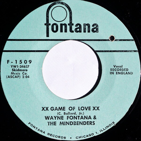 ・アーティスト Wayne Fontana & The Mindbenders ・タイトル Game Of Love / One More Time ・レーベル・型番 Fontana F1509 ・フォーマット 7インチレコード ・コンディ...