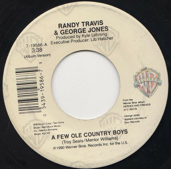 ・アーティスト Randy Travis ・タイトル A Few Ole Country Boys ・レーベル・型番 Warner Bros. Records 719586 ・フォーマット 7インチレコード ・コンディション(盤) 可 (V...