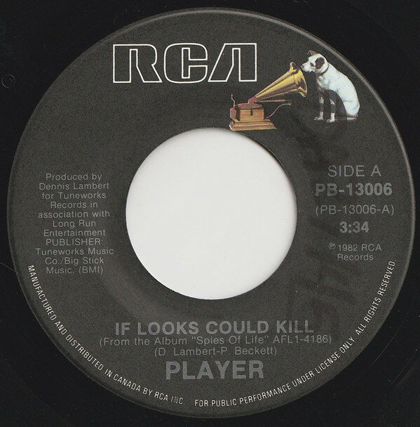・アーティスト Player (4) ・タイトル If Looks Could Kill ・レーベル・型番 RCA Victor PB13006 ・フォーマット 7インチレコード ・コンディション(盤) ほぼ新品 (M-) ・コンディション...