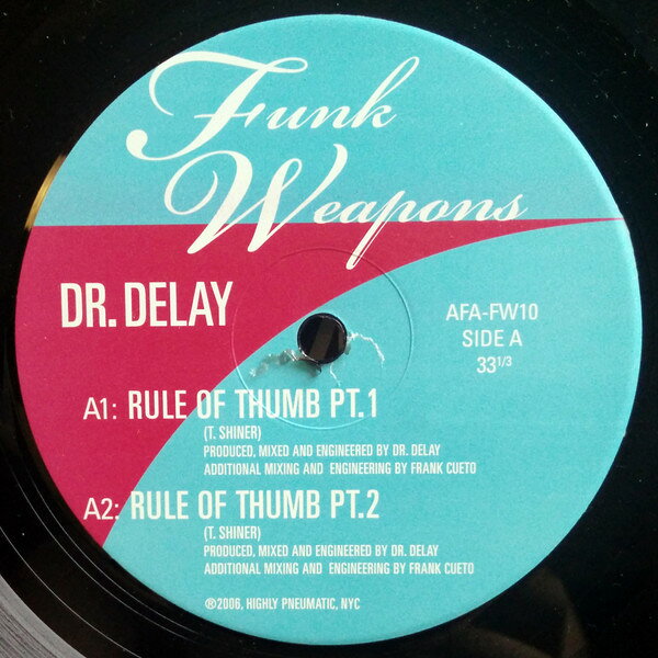 ・アーティスト Doc Delay ・タイトル Rule Of Thumb ・レーベル・型番 Funk Weapons AFAFW10 ・フォーマット 12インチレコード ・コンディション(盤) 良い (VG+) ・コンディション(ジャケッ...