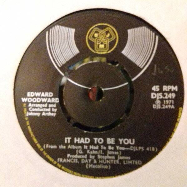 ・アーティスト Edward Woodward ・タイトル It Had To Be You ・レーベル・型番 DJM Records DJS249 ・フォーマット 7インチレコード ・コンディション(盤) 良い (VG+) ・コンディショ...