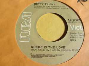 ・アーティスト Betty Wright ・タイトル Where Is The Love ・レーベル・型番 RCA Victor XB02027 ・フォーマット 7インチレコード ・コンディション(盤) 良い (VG+) ・コンディション(...