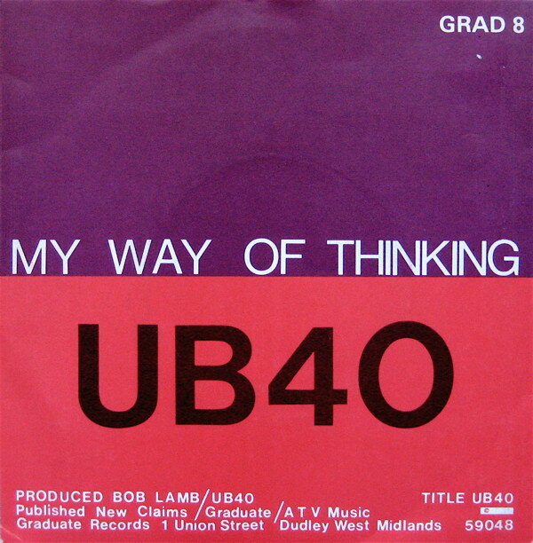 ・アーティスト UB40 ・タイトル I Think Its Going To Rain Today / My Way Of Thinking ・レーベル・型番 GRADUATE GRAD8 ・フォーマット 7インチレコード ・コンディショ...