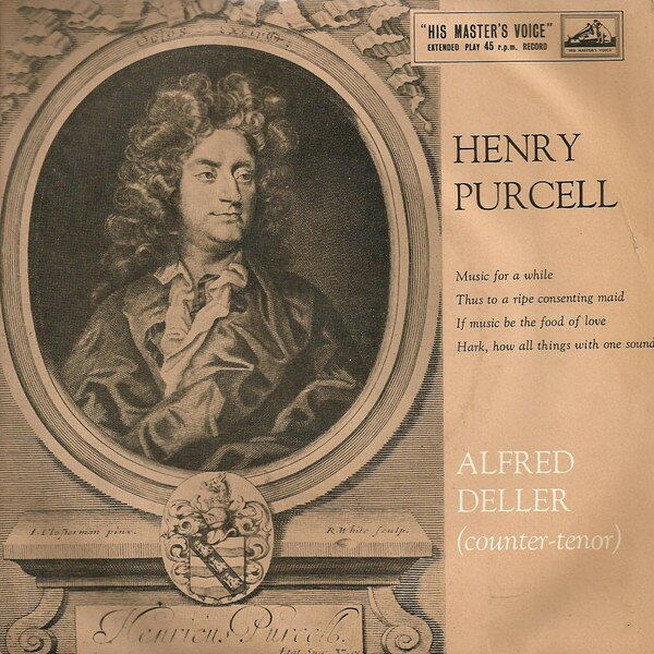 ・アーティスト Alfred Deller ・タイトル Music For A While ・レーベル・型番 His Master's Voice 7EP7068 ・フォーマット 7インチレコード ・コンディション(盤) 良い (VG+) ...