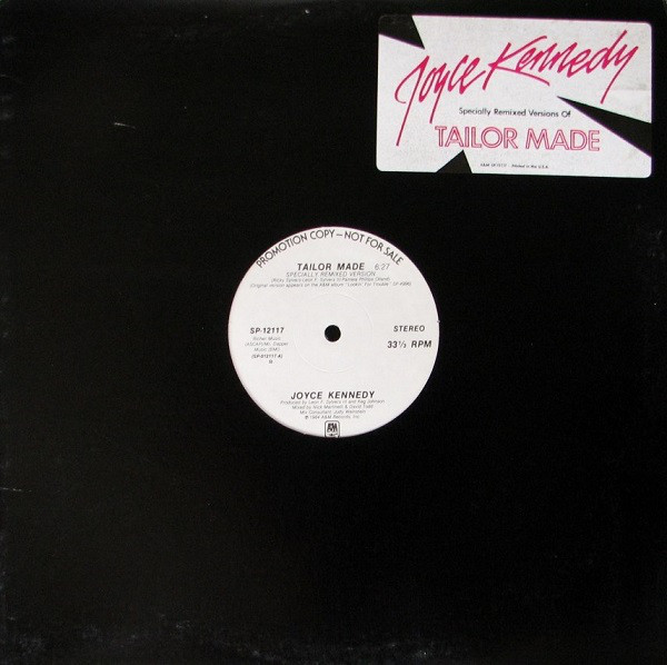 ・アーティスト Joyce Kennedy ・タイトル Tailor Made ・レーベル・型番 A&M SP12117 ・フォーマット 12インチレコード ・コンディション(盤) 良い (VG+) ・コンディション(ジャケット) 良い (...